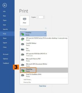 How to Send a Fax from Microsoft Office 365 using Concord Cloud Fax
